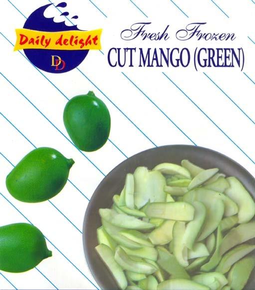 green cut mango